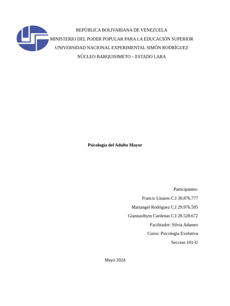 La Adultez y La Senectud en El Siglo XXI | PDF | Adultos | Aprendizaje