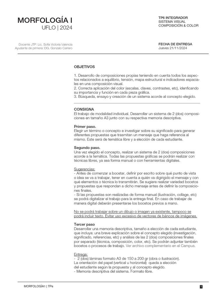 TP6 Morfología I - Integrador | PDF