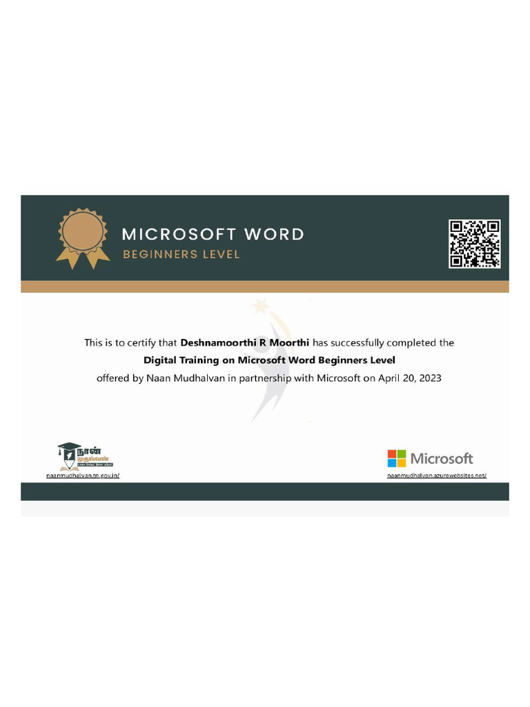 II B.SC Cs Nan Mudhalvan Microsoft Office Shift II | PDF | Microcomputer Software | Computer ...