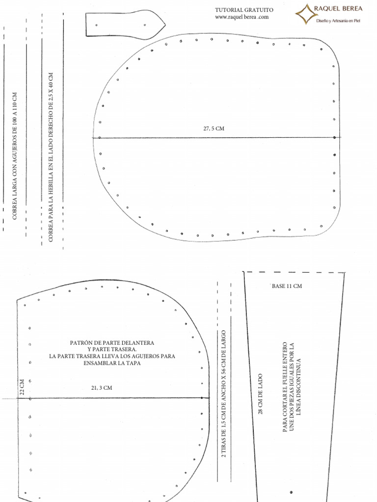 Patrones Bolso Con Medidas | PDF
