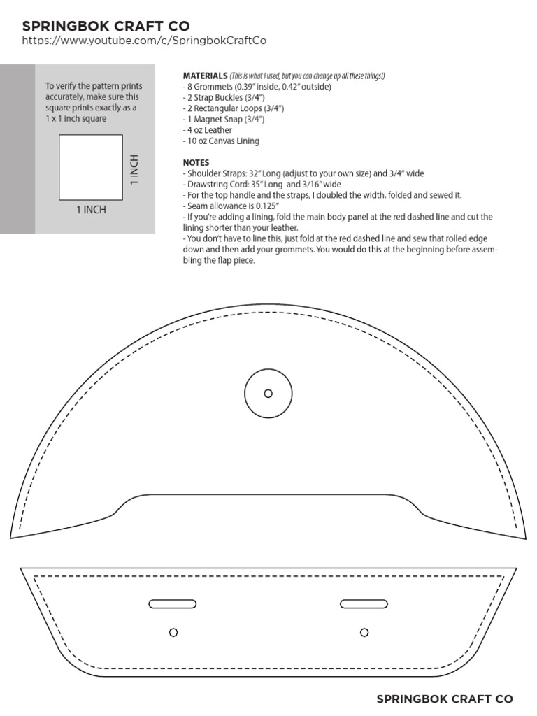 Scc Drawstring Backpack Pattern Pdf