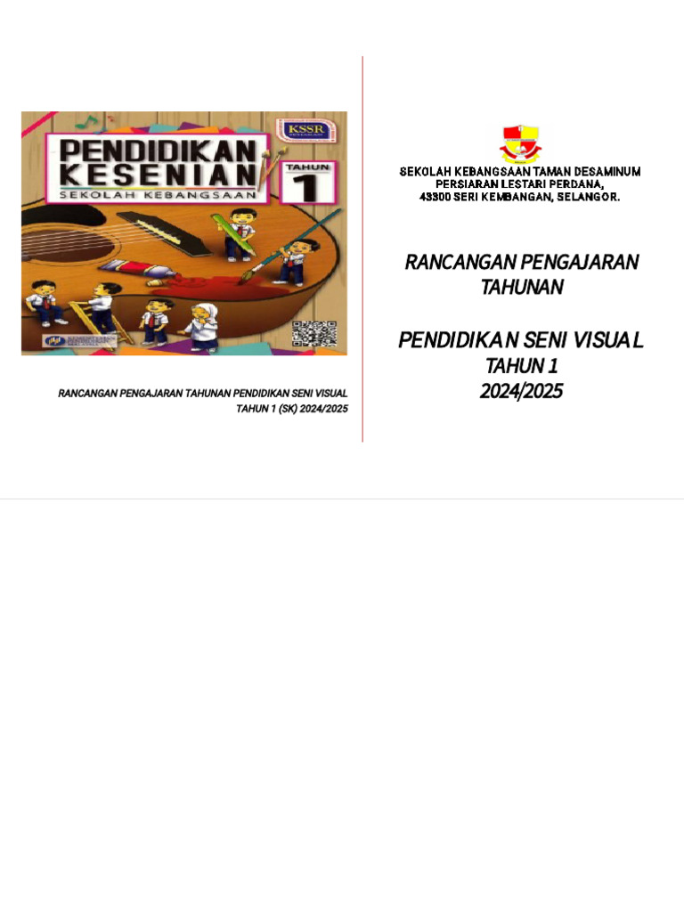 RPT PSV Tahun 1 2024 - 2025 | PDF