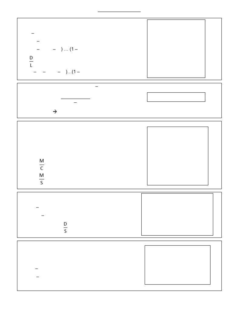 Unit 3 - Formulas | PDF