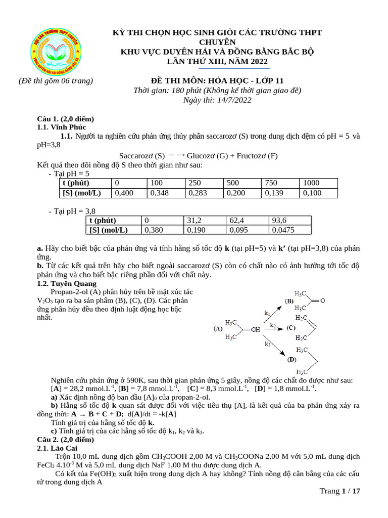 Hóa 11 DHBB HDC | PDF