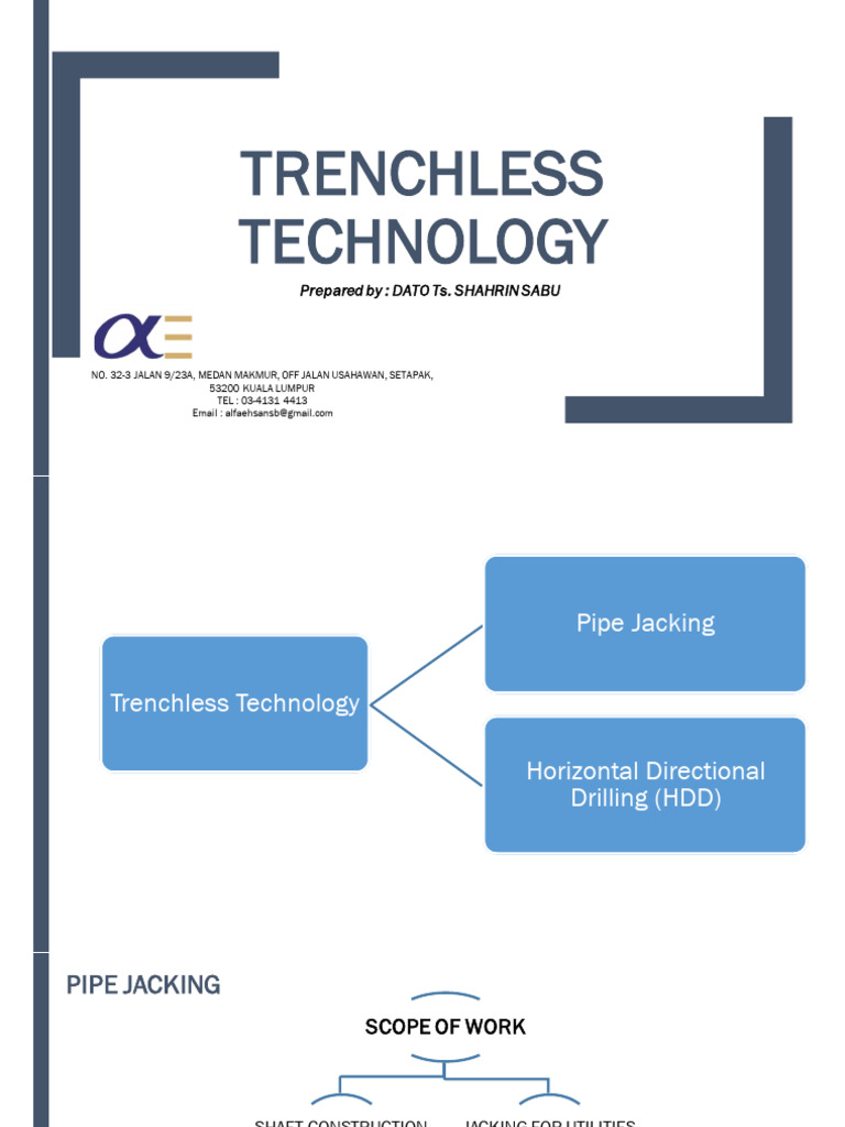 Trenchless Technology Alfa Ehsan | PDF | Deep Foundation | Building Engineering