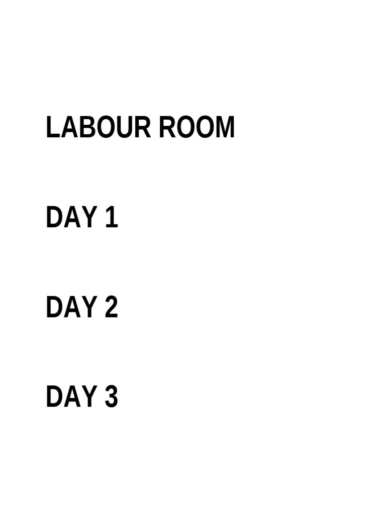 Labour Room | PDF