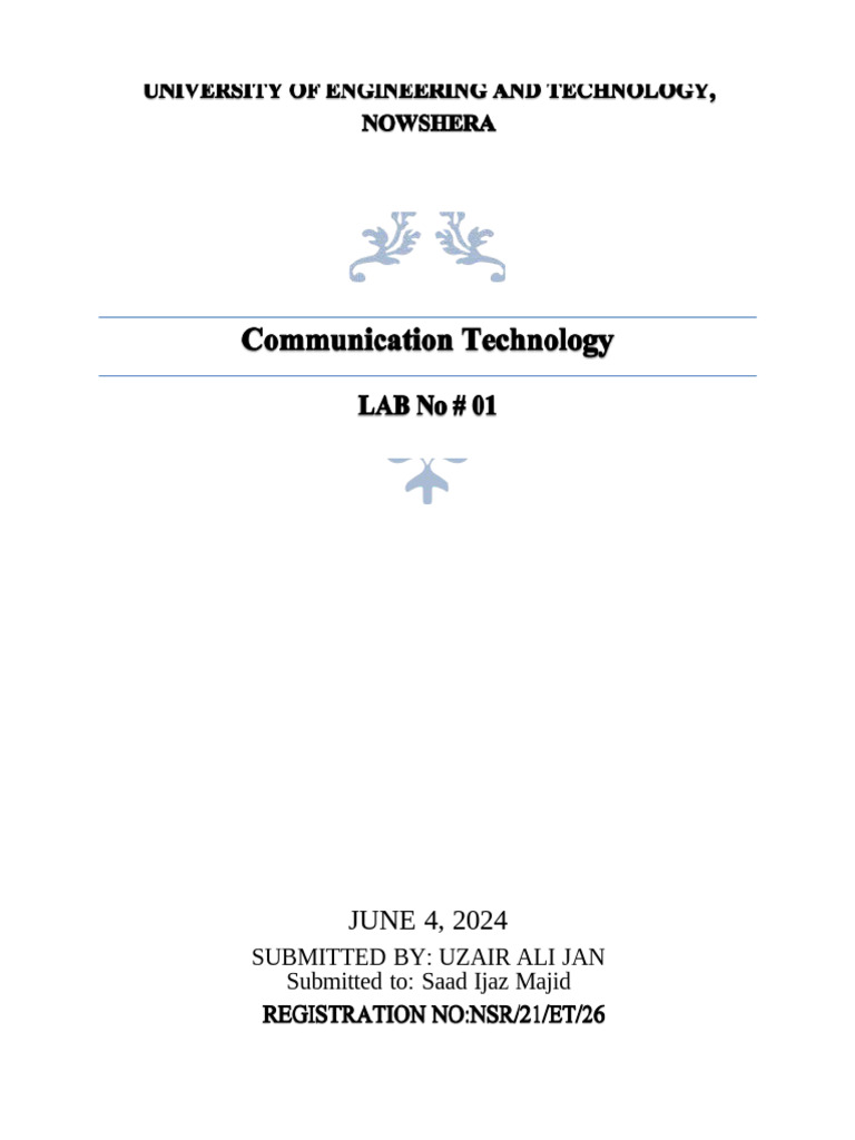 LAB NO 1 uzair | PDF | Computing | Software