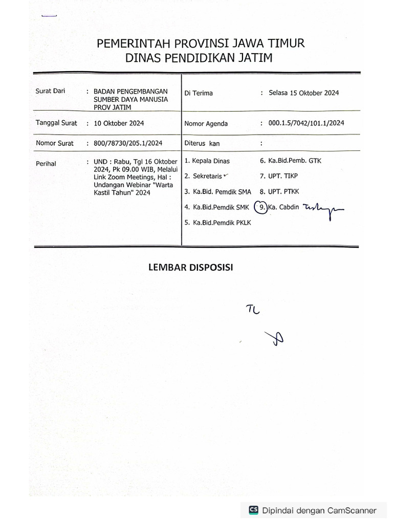 BPSDM Jatim 16 Okt 2024 Pk.09.00.Wib by Zoom | PDF
