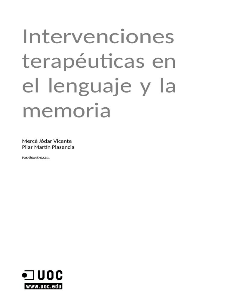 Material Complementario S09 Trastornos Del Lenguaje y La Memoria | PDF | Afasia | Memoria