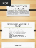 Class 10 Maths: Circles Basics | PDF