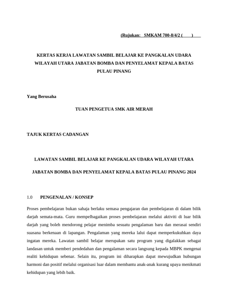 KERTAS_ KERJA_ BOMBA_BERTAM 2024 | PDF