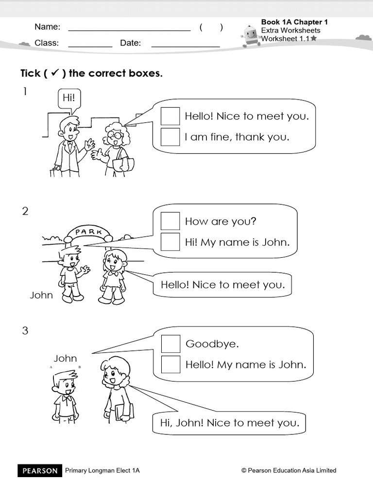 1a - ch1 - Ews01 - Nice To Meet You | PDF