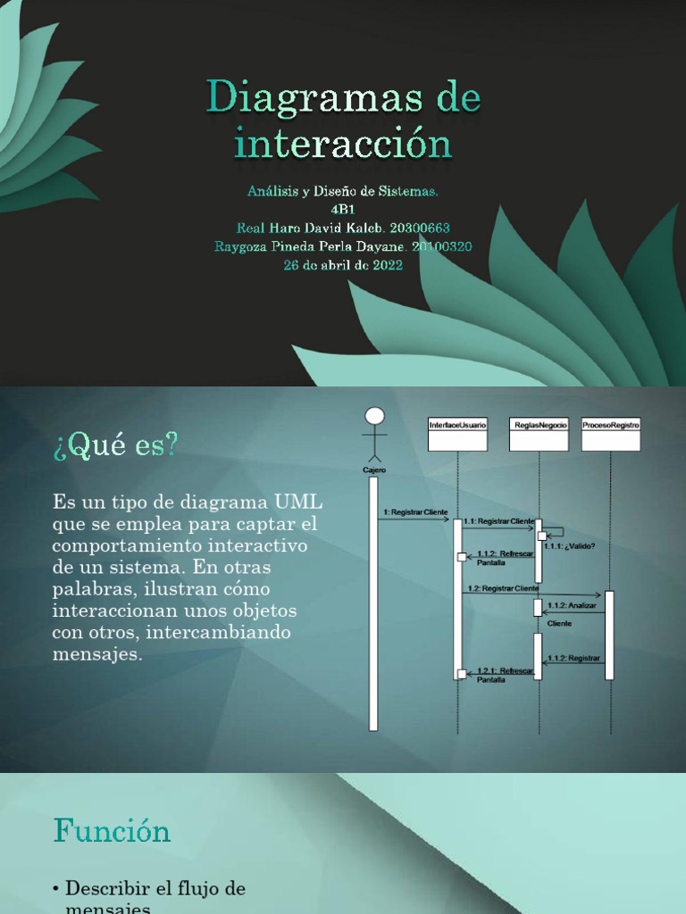 Diagramas de Interacción. ADS. 4B1 | PDF | Lenguaje de modelado ...