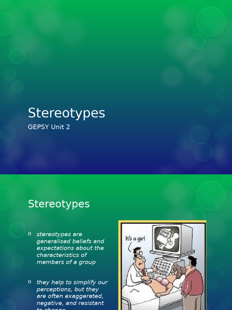 Stereotypes | PDF | Stereotypes | Prejudices
