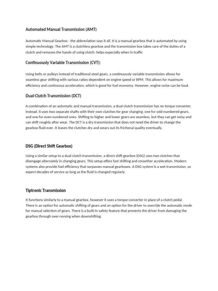 Automatic Transimission | PDF