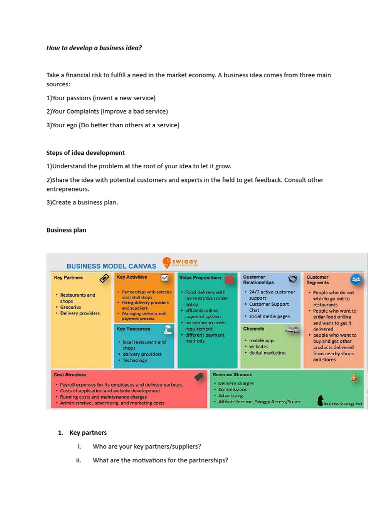 Entrepreneur Idea Development | PDF