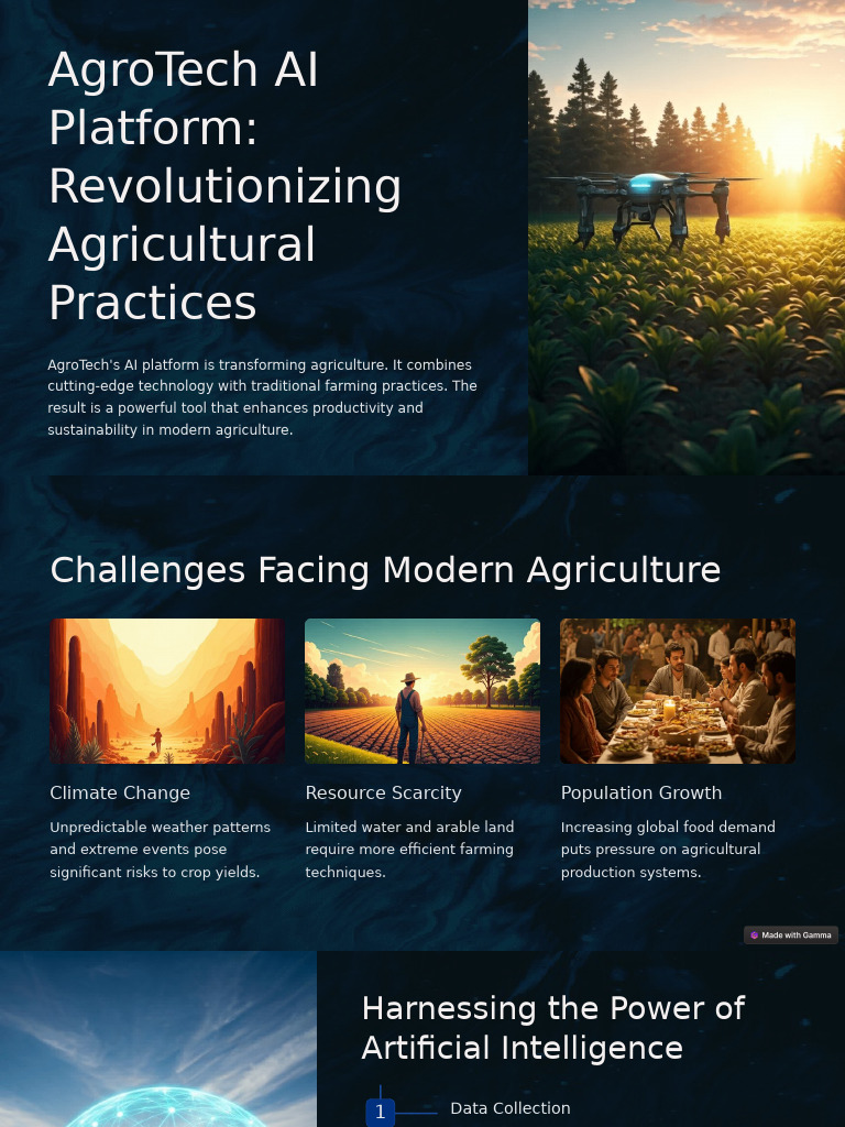AgroTech AI Platform Revolutionizing Agricultural Practices | PDF ...