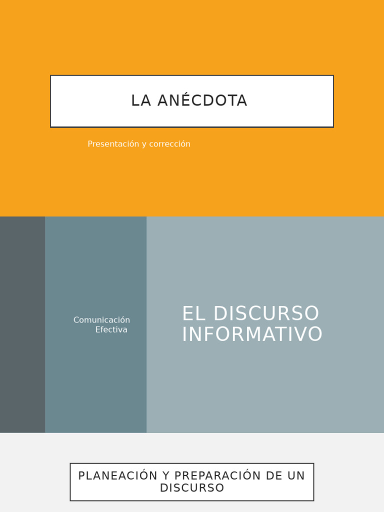 El Discurso Informativo | PDF