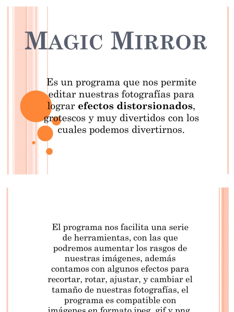 Magic Mirror | PDF | Juegos y actividades