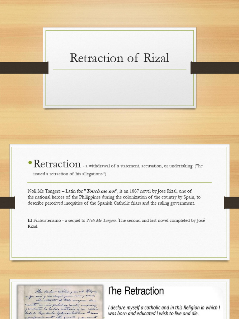 Retraction of Rizal | PDF