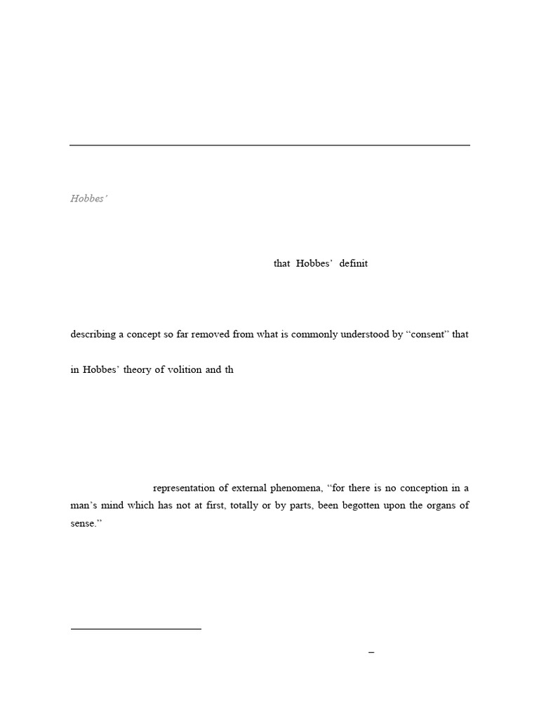 Hobbesian Consent and Political Authority | PDF | Thomas Hobbes ...