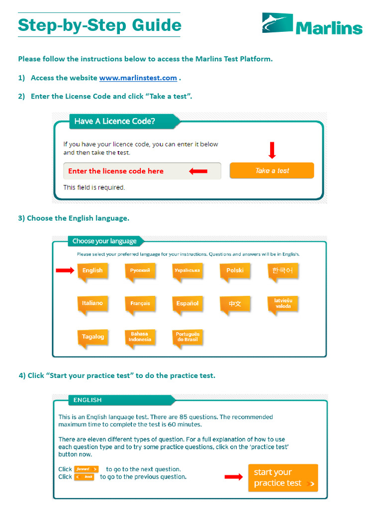 Access Marlins Test Platform Guide | PDF | Computers