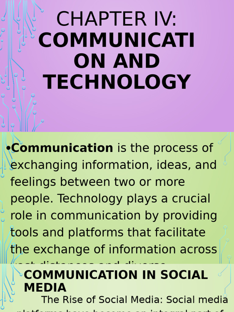 Communication in Technology | PDF | Social Media | Popular Culture ...