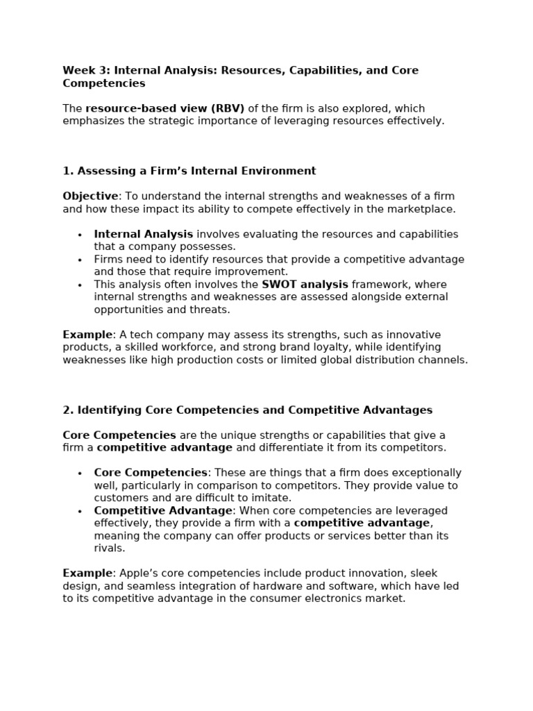 Strategic Business Analysis Module 3 | PDF | Competitive Advantage | Brand