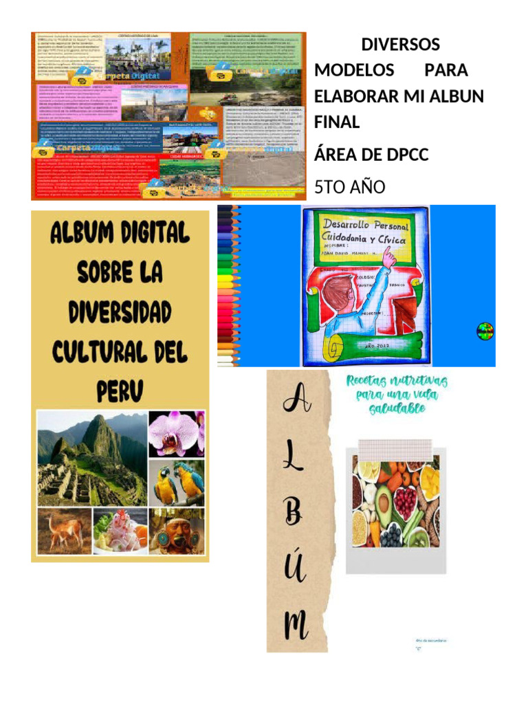 Fichas 18 Dpcc. Elaboro Mi Album Final de DPCC - 5to Año - Del 18 Al 22 de Julio | PDF