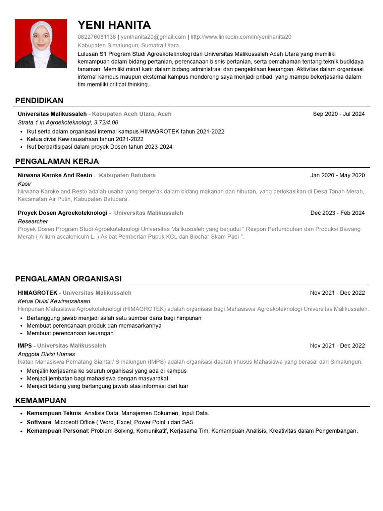 CV Yeni Hanita | PDF