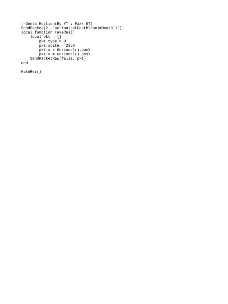 Invis Script Genta by Fazx GT - Lua | PDF