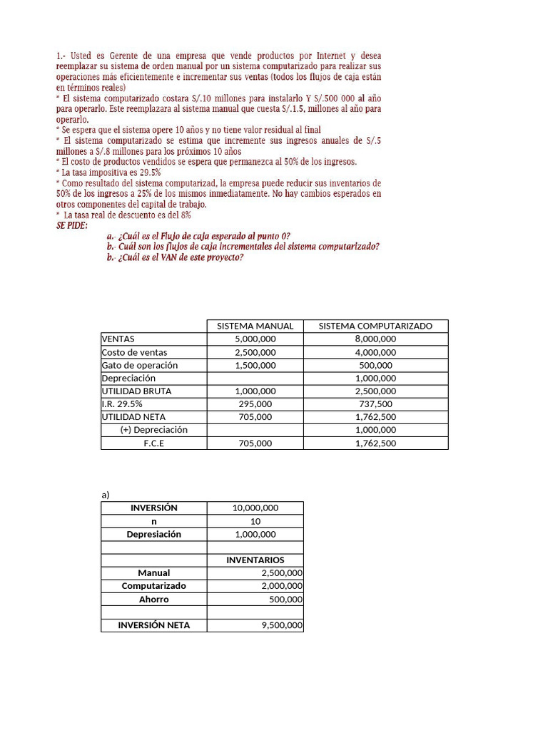 EJ 1y 2 PROYECCIO (1) (PROYECTO DE INVERSION EJERC 1-2) | PDF | Contabilidad financiera ...