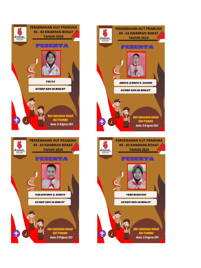 Id Cartd Pramuka | PDF