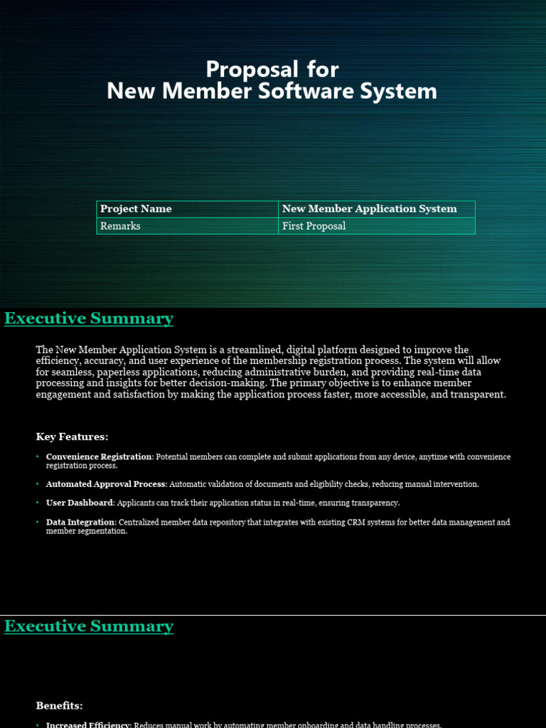 Proposal for Member App | PDF | Automation | Application Software
