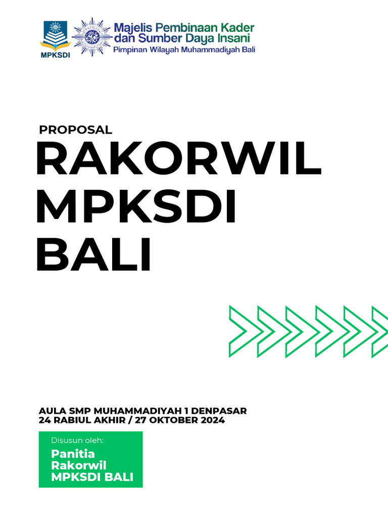 Proposal RAKORWIL MPKSDI BALI - 20241014 - 094549 - 0000 | PDF