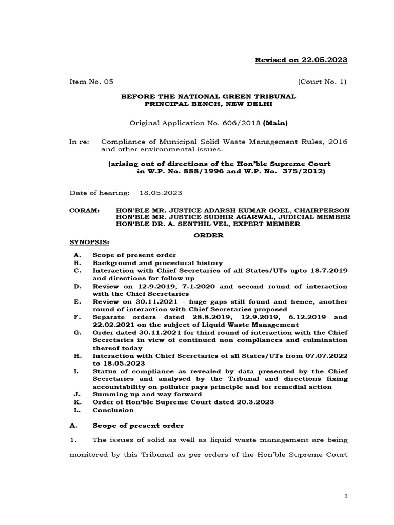 Compliance of MSW 2016 3 | PDF | Pollution | Environmental Issues