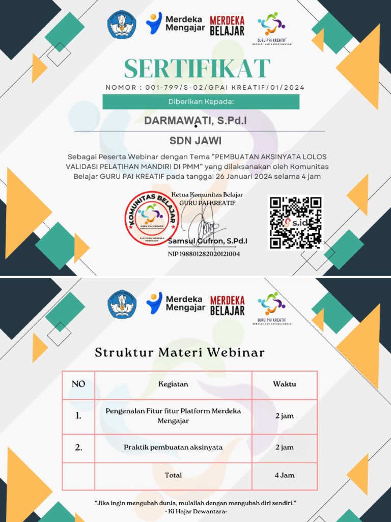 Darmawati Jawi:, S.Pd.I SDN | PDF