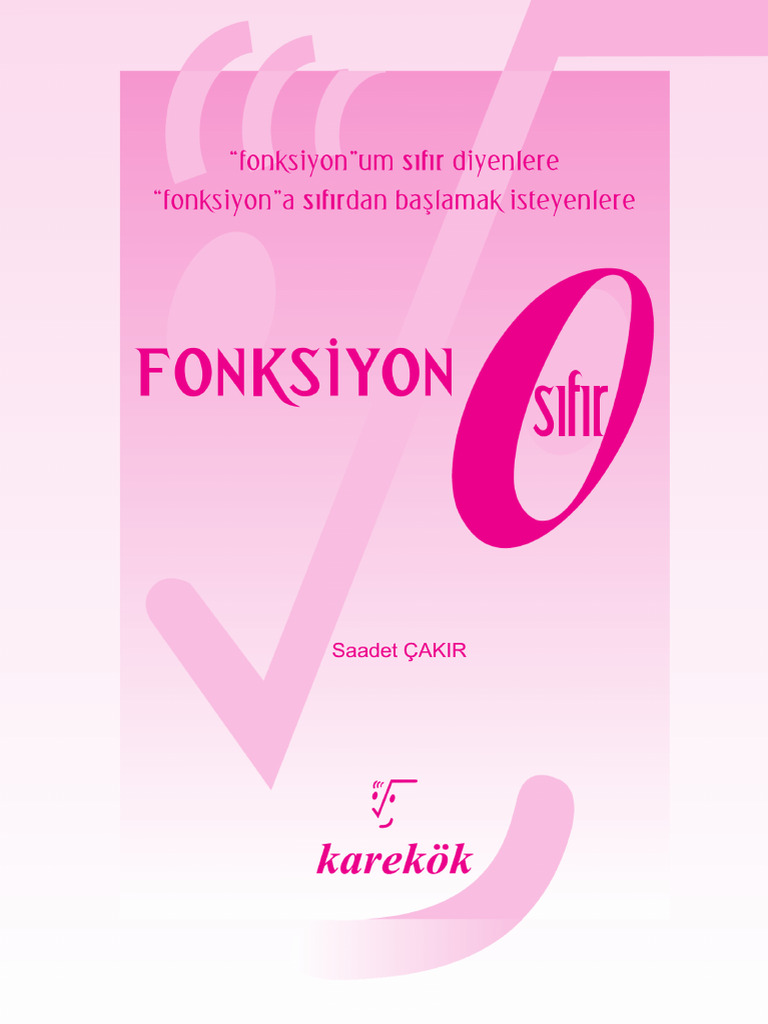 Karekök Fonksiyon 0 Fasikül 2018-2019 | PDF