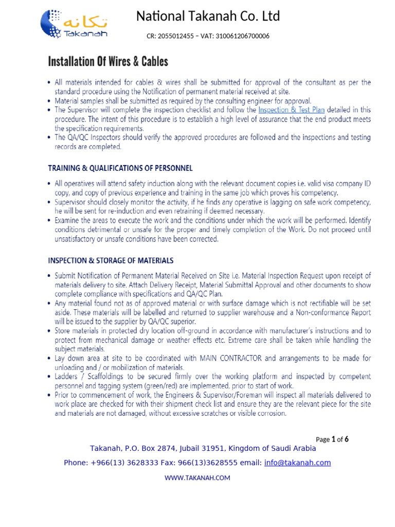 Cable Laying Mos | PDF