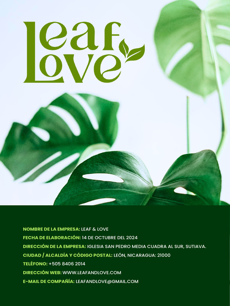 Leaf & Love Branding | PDF | Marca | Iniciativa empresarial