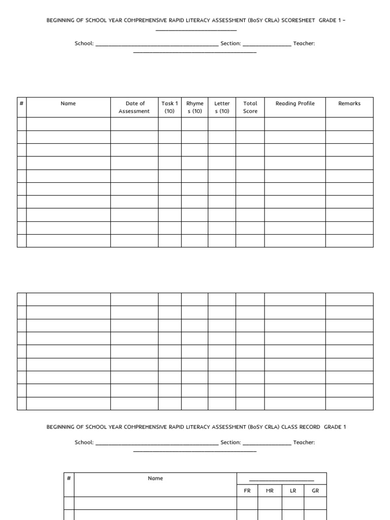 G1 BoSY CRLA Scoresheet and Class Record (1) | PDF