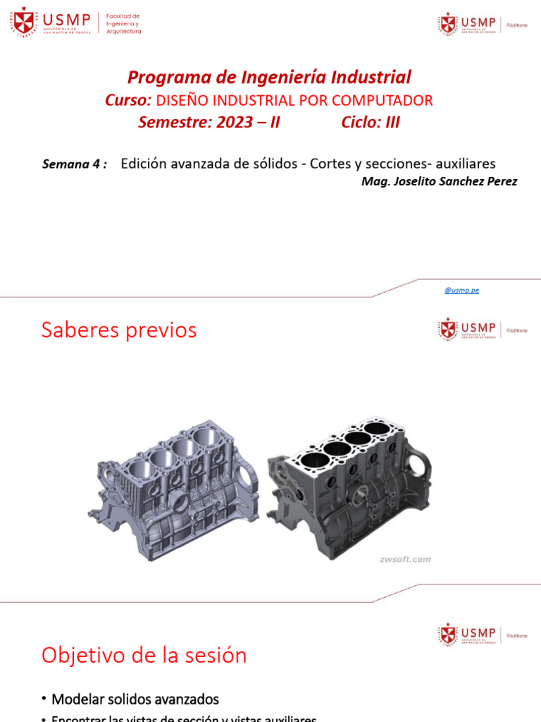 SEMANA 4. Edición Avanzada de Sólidos - Cortes y Secciones - Auxiliares ...