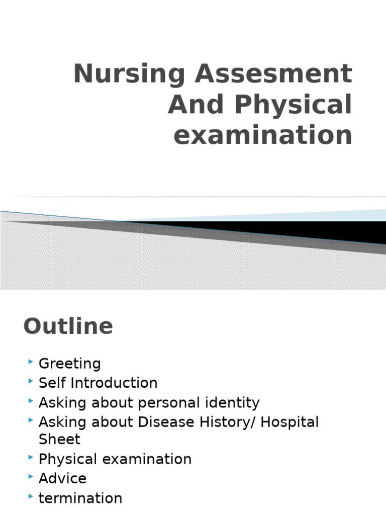 Nursing Assesment and Physical Examination | PDF | Self-Improvement
