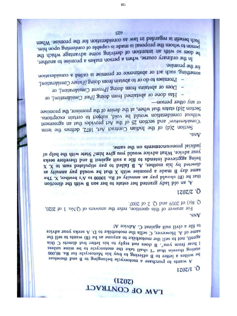 Contract PYQ Solved | PDF