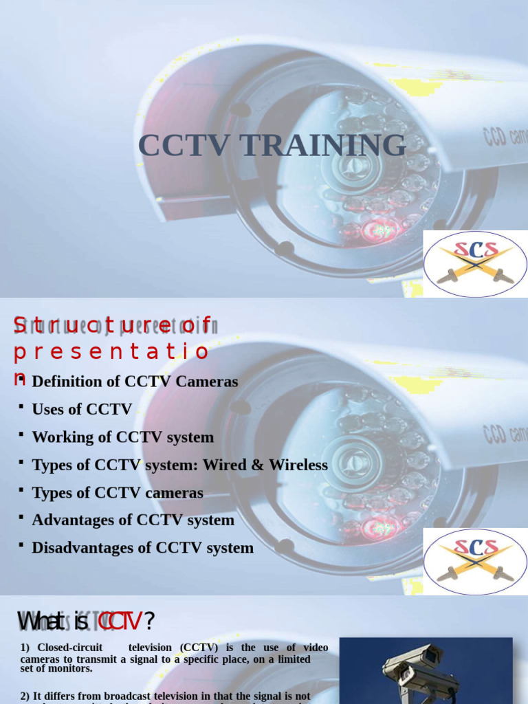 CCTV Training | PDF | Closed Circuit Television | Information And ...