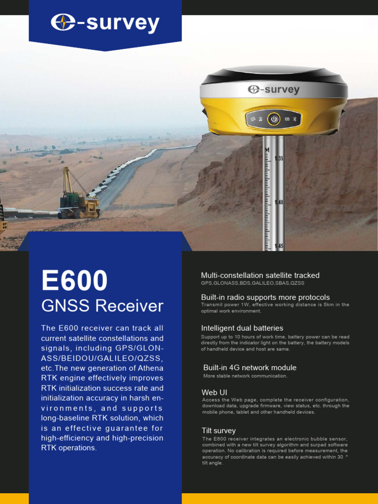 e 600 Brochure | PDF | Global Positioning System | Wireless