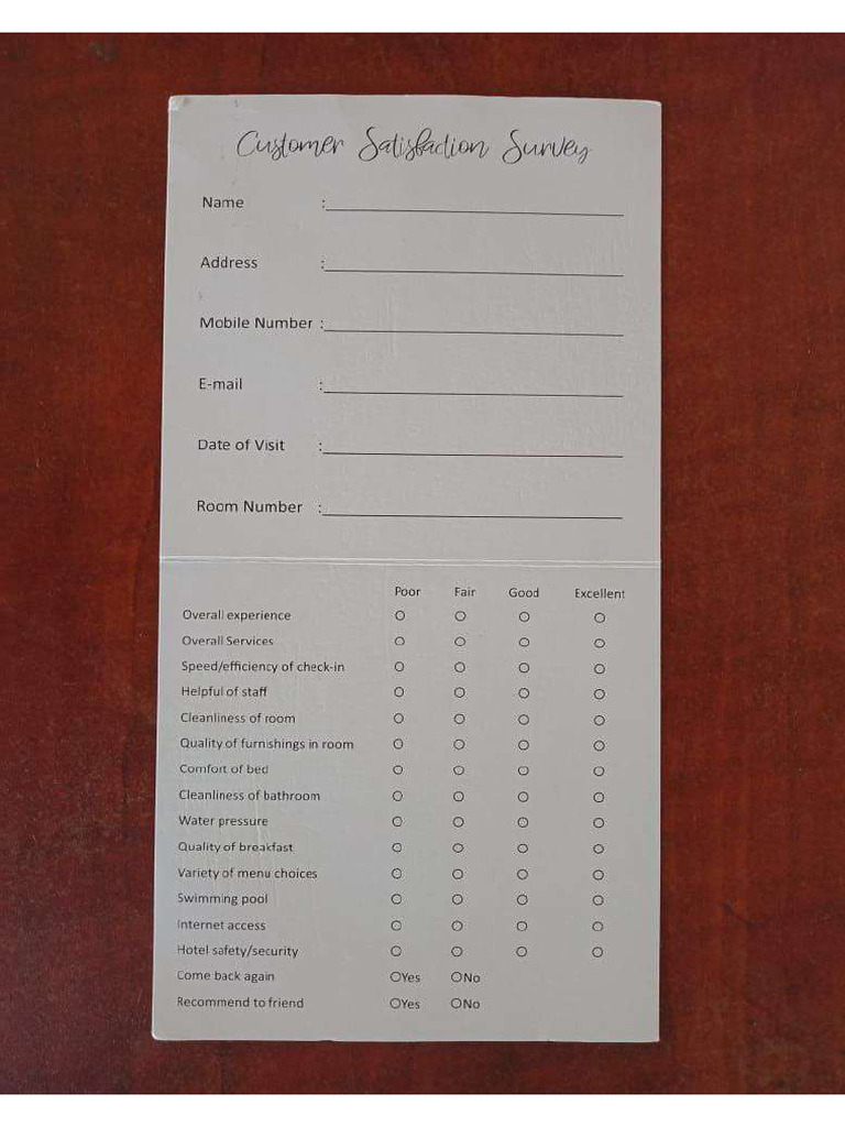 comment card | PDF