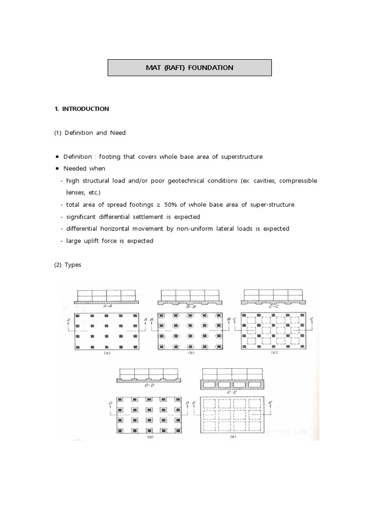 4. Mat Foundation | PDF | Beam (Structure) | Foundation (Engineering)