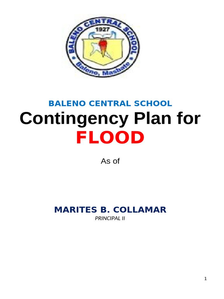 BCS ConPlan-2024elem-FLOOD | PDF | Tropical Cyclones | Flood