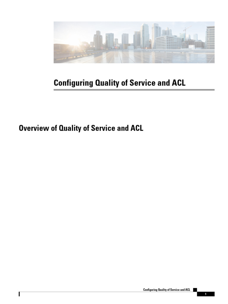 QoS and ACL Configuration Guide | PDF | Quality Of Service ...